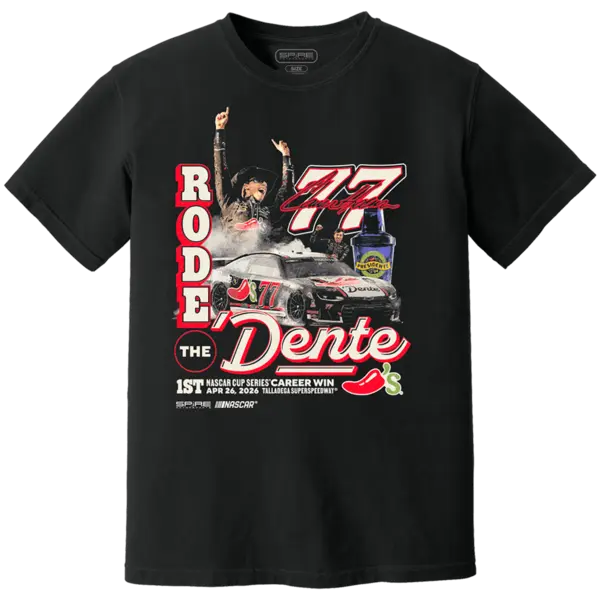 CLASSIC INK Carson Hocevar Jack Link's 500 Race Winner T-shirt - Black