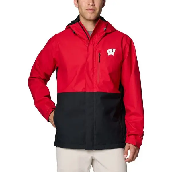 Columbia Wisconsin Badgers Field Bound Omni-tech Full-zip Jacket - Red