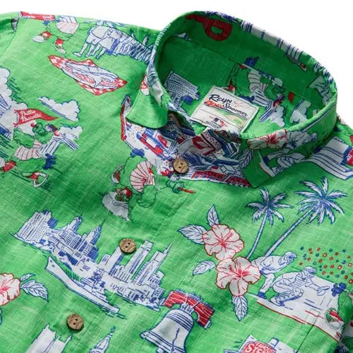 Reyn Spooner Philadelphia Phillies Scenic Tri-blend Button-down Shirt - Green