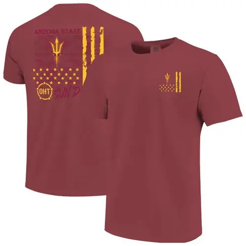 IMAGE ONE Arizona State Sun Devils Comfort Colors Oht Camo Overlay T-shirt - Maroon
