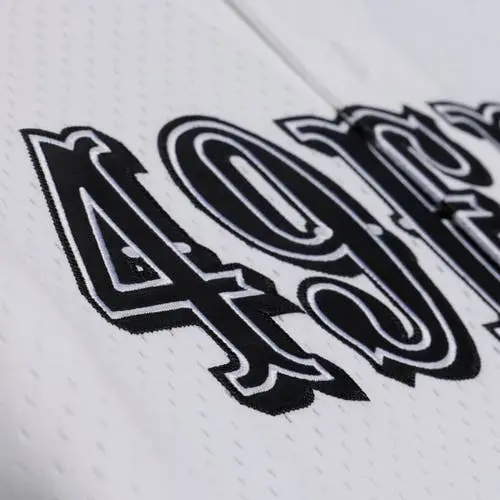 Mitchell & Ness San Francisco 49ers Monochrome Mesh Baseball Jersey