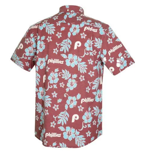 Reyn Spooner Philadelphia Phillies Cooperstown Kekai Performance Button-down Tri-blend Top