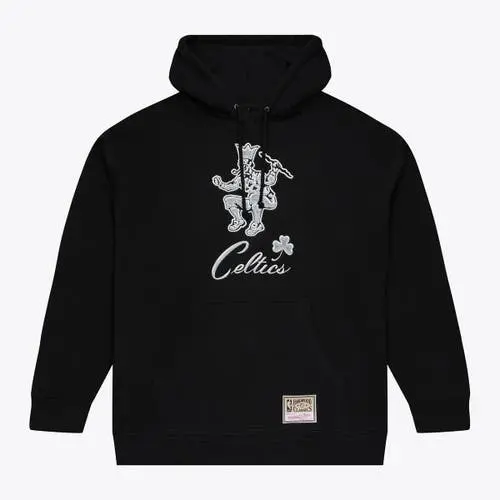 Mitchell & Ness Boston Celtics Chrome Hoodie - Black