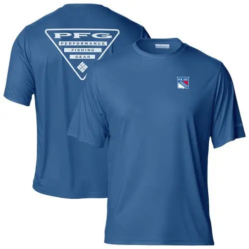 Columbia New York Rangers Terminal Tackle Omni-shade T-shirt - Blue