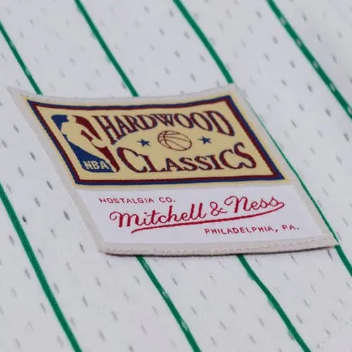 Mitchell & Ness Boston Celtics Head Coach Pinstripe Mesh Full-button Baseball Jersey
