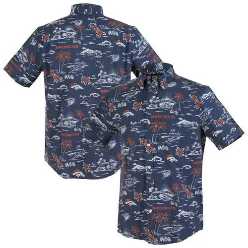 Reyn Spooner Denver Broncos Kekai Performance Button-down Shirt - Navy