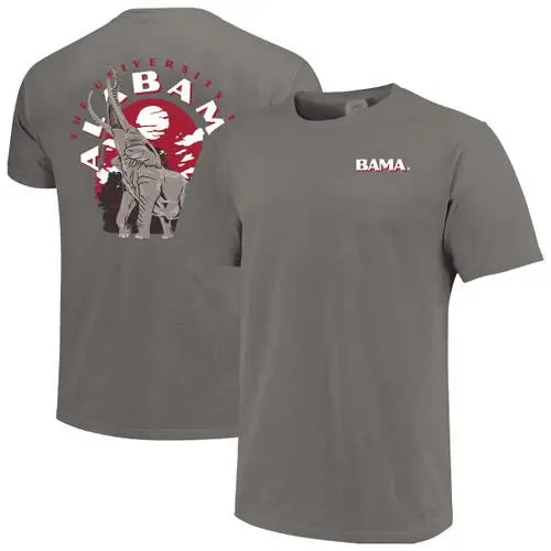 IMAGE ONE Alabama Crimson Tide Comfort Colors Team Statue T-shirt - Gray