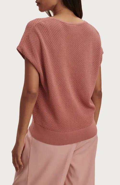 Varley Ashford Knit V-neck Sweater - Ash Rose
