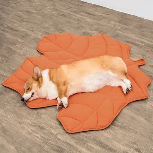 FUNNYFUZZY Leaf Shape Pet Blanket