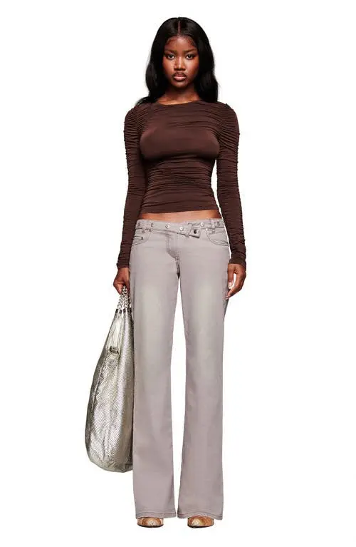I.AM.GIA Low Rise Flare Leg Pants