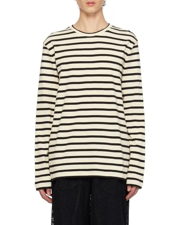 JIL SANDER Striped Crew-neck T-shirt