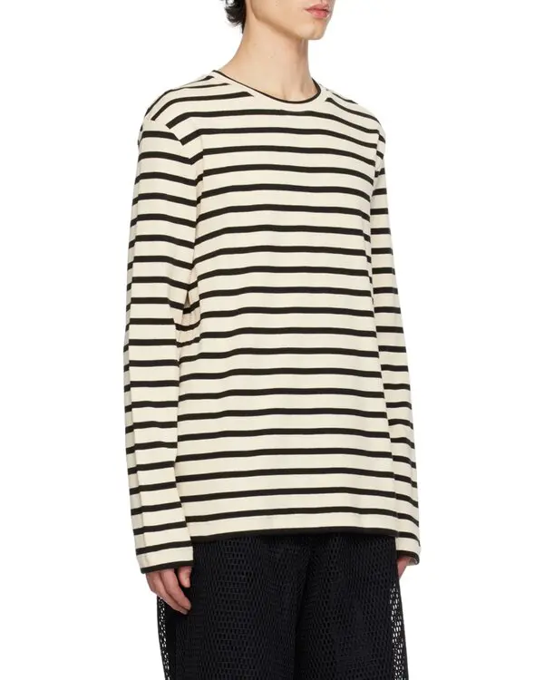 JIL SANDER Striped Crew-neck T-shirt