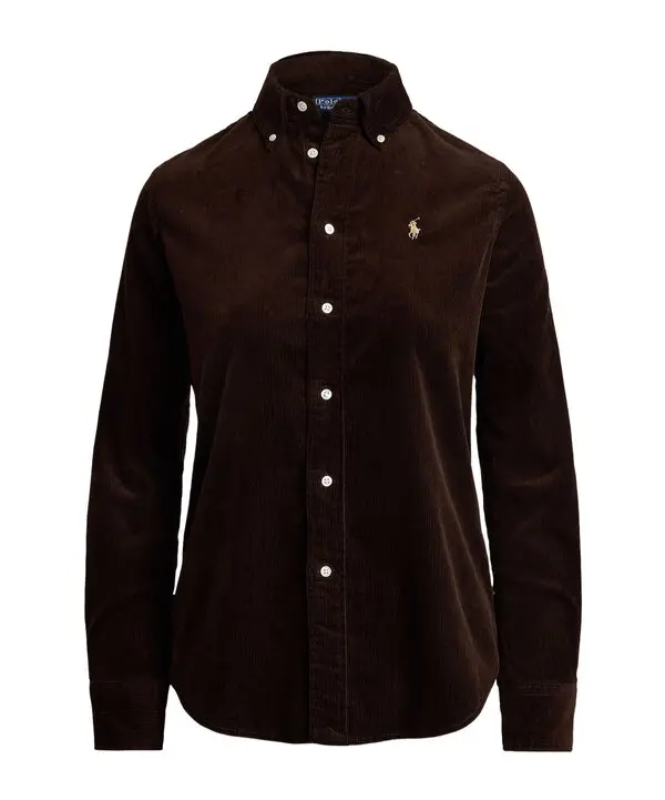 Polo Ralph Lauren Corduroy Logo Embroidered Shirt - Dark Beech