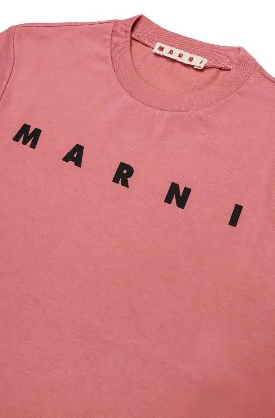 Marni Logo Print Cotton T-shirt