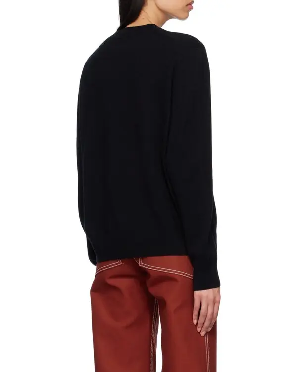 Acne Studios Face Logo Patch Crewneck Jumper