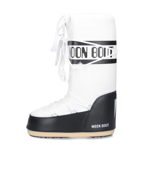 Moon Boot Logo Print Lace-up Boots