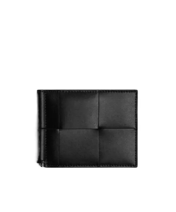 Bottega Veneta Cassette Bill Clip Wallet - Black