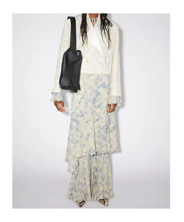 Acne Studios Logo Detailed Midi Shoulder Bag