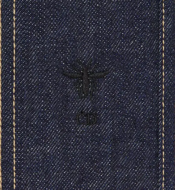 Dior Oversized Hooded Jacket With Bee And Cd Logo Embroidery