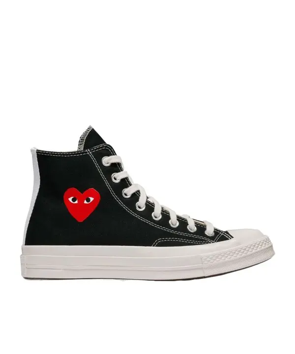 Play Comme Des Garcon Comme Des Garçons Play X Converse High Top Sneakers - Black