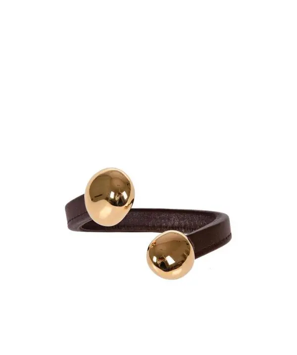 Bottega Veneta Gold Stopper Cuff Bracelet - Multicolor