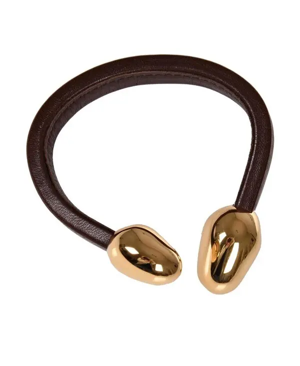 Bottega Veneta Gold Stopper Cuff Bracelet