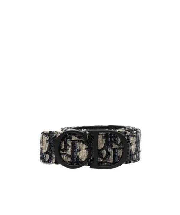 Dior Logo Buckle Belt - Black