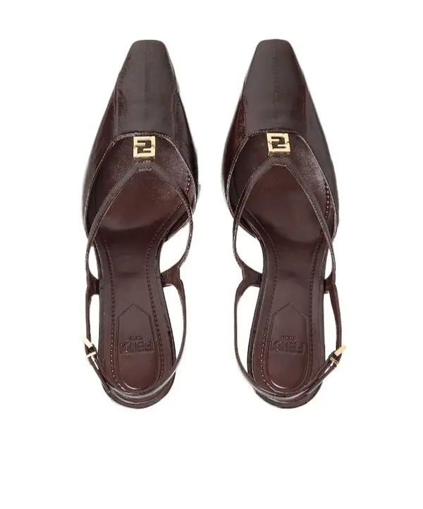 Fendi Ffold Slingback Pumps