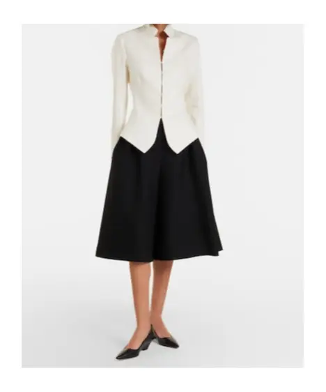 THE ROW Fauna Virgin Wool Bermuda Shorts