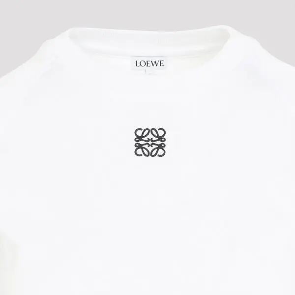 Loewe Anagram Embroidered Crewneck T-shirt - White