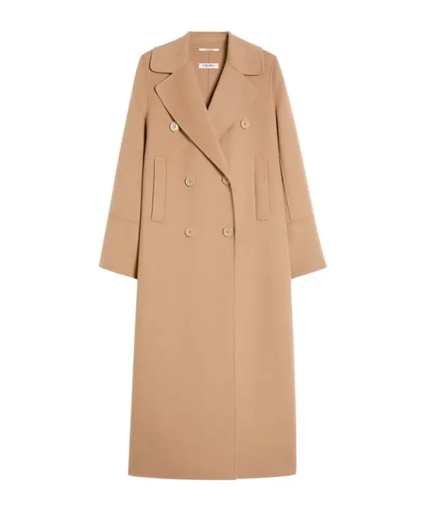 Max Mara Custodi Double-breasted Coat - Camel