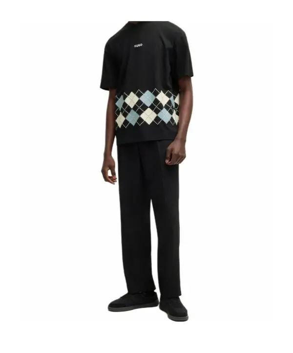 Hugo Boss Hugo Logo Embroidered Oversized T-shirt