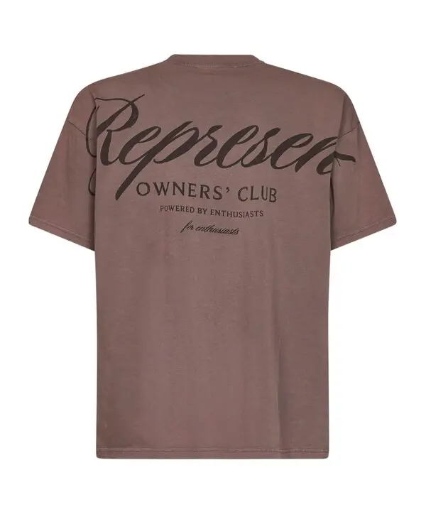 REPRESENT Owners Club Logo-print T-shirt - Gray