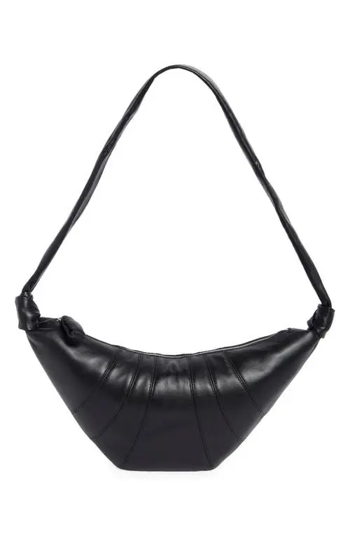 LEMAIRE Medium Croissant Leather Crossbody Bag
