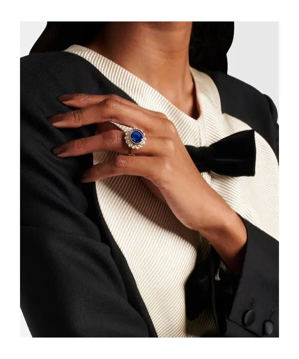 Valentino Garavani Vlogo Crystal Ring