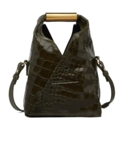 MAISON MARGIELA Japanese Embossed Small Shoulder Bag - Olive