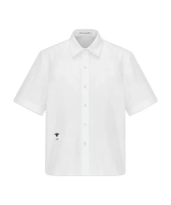 Dior Cropped Button-up Blouse