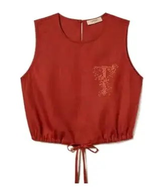 TWINSET Embroidered Logo Vest