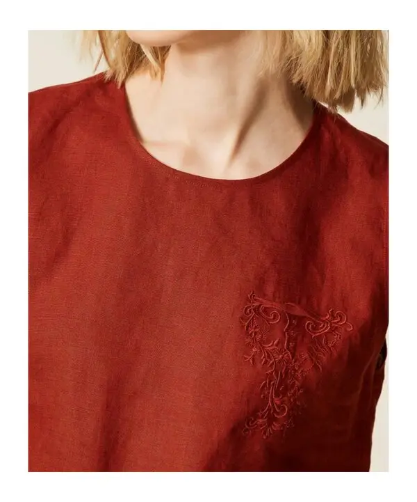 TWINSET Embroidered Logo Vest