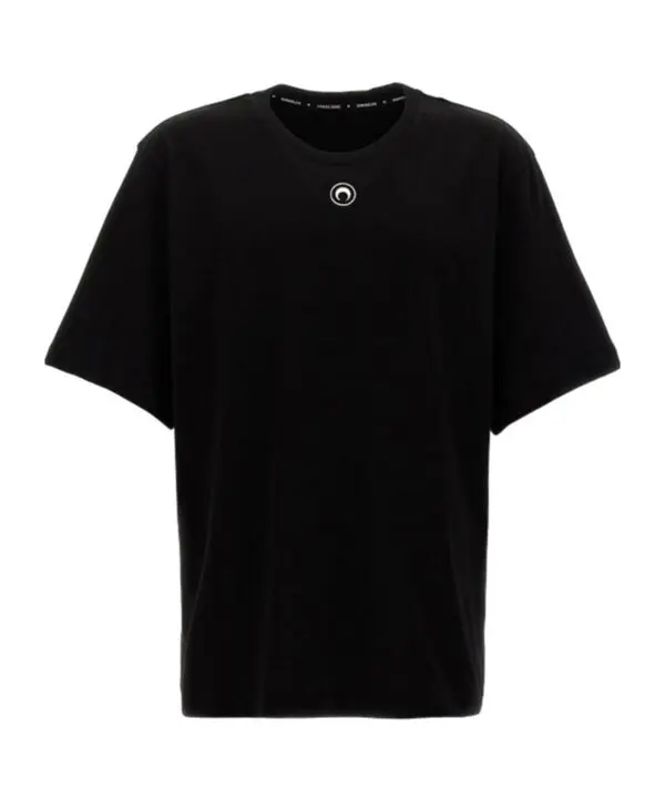 MARINE SERRE Logo Crew Neck T-shirt - Black