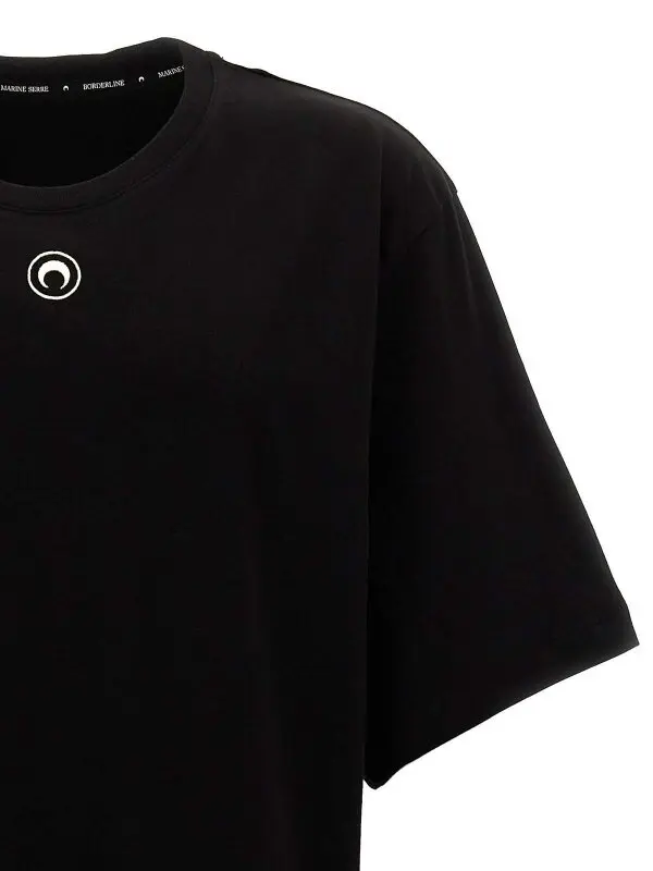 MARINE SERRE Logo Crew Neck T-shirt