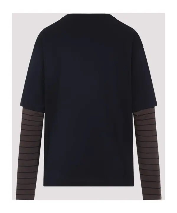 Miu Miu Long Sleeve Crew Neck T-shirt