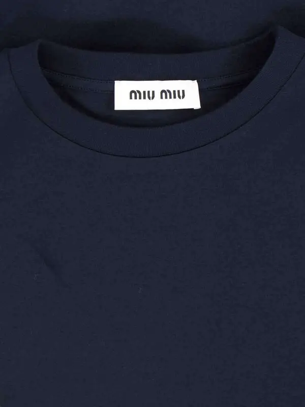 Miu Miu Long Sleeve Crew Neck T-shirt