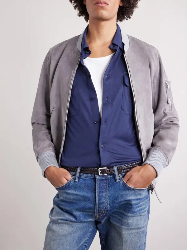 TOM FORD Silk And Cotton-blend Shirt