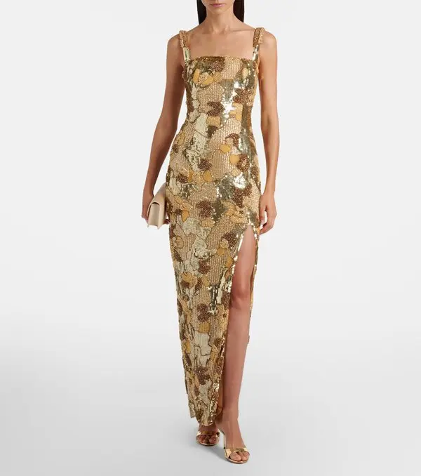 Rachel Gilbert Elyse Beaded Gown