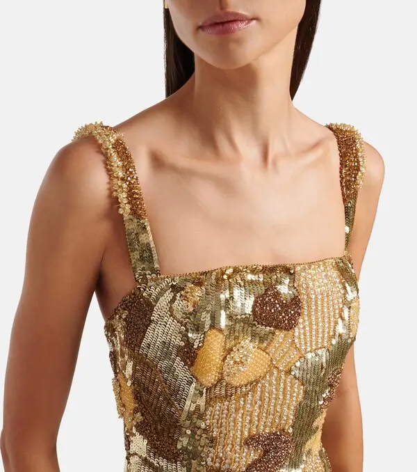 Rachel Gilbert Elyse Beaded Gown