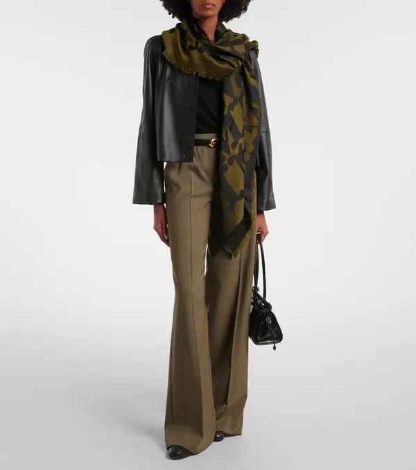 Max Mara Leather Loafers With Fringed Detail