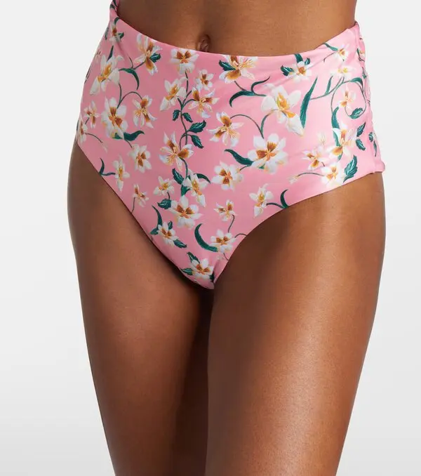 Agua Bendita High Waisted Floral Bikini Bottoms