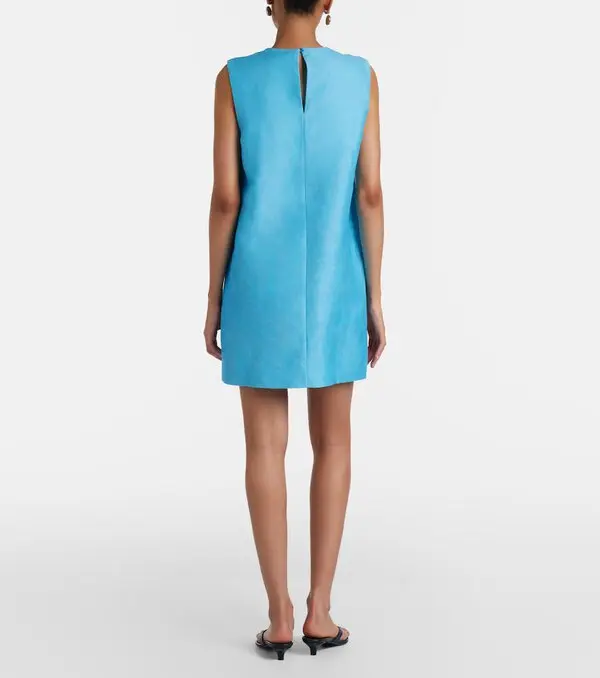 ALEMAIS X Mlak Lenny Printed Linen-blend Minidress