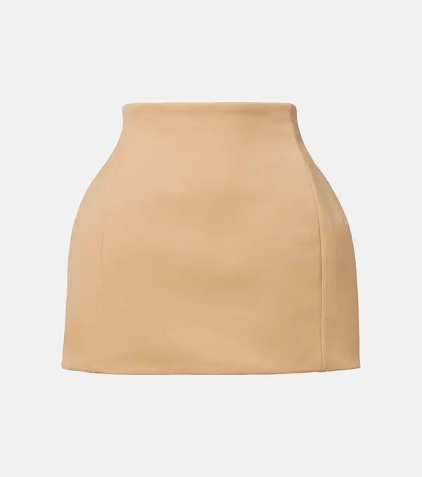 Wardrobe.NYC Rhw Miniskirt - Beige